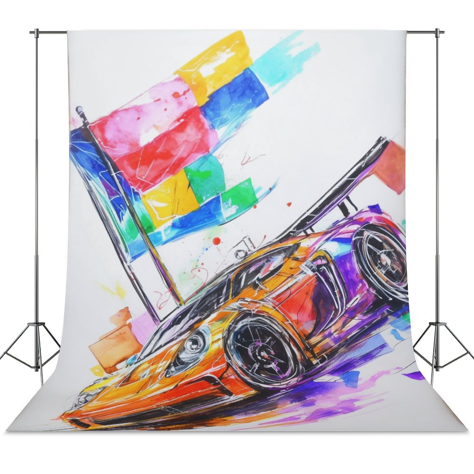 Racing And Flag Backdrop Background for Photography Photo Booth ...