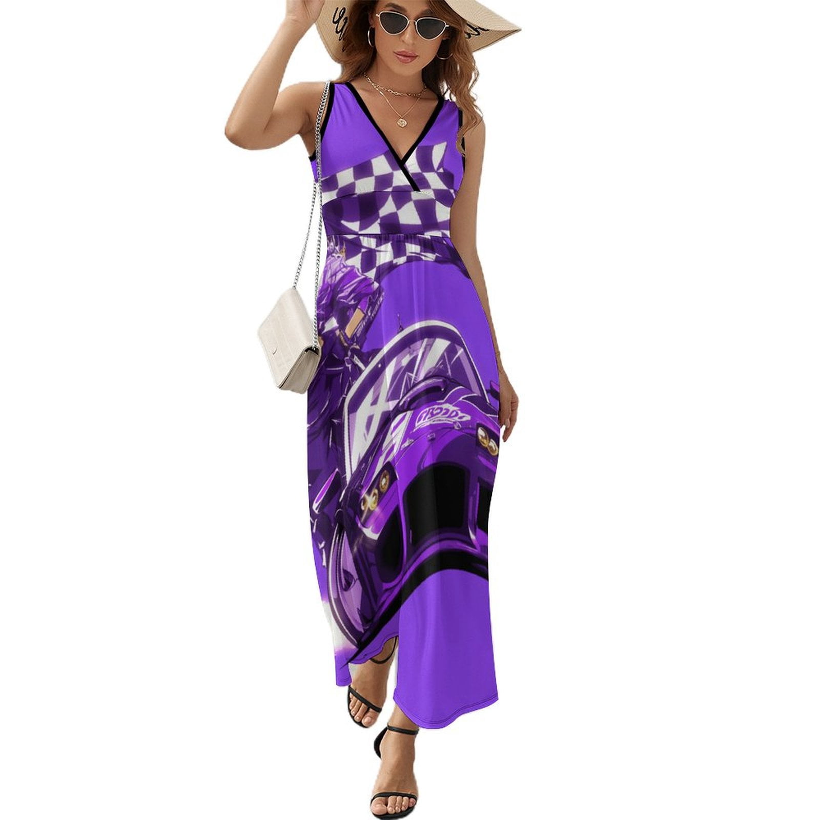 Racing And Flag King Size Sleeveless Dress Dresses Summer Women Dresses ...