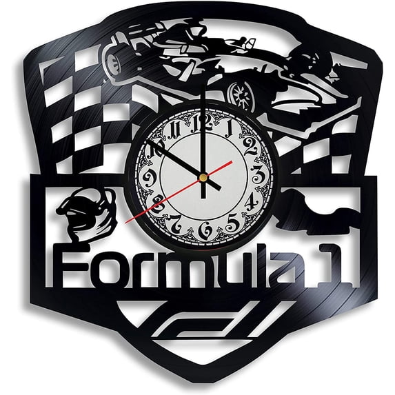 Racing Art Vinyl Wall Clock - Race car Decor, Monaco Grand Prix Art ...