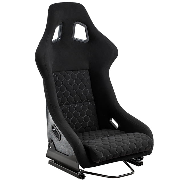 Racing Bucket Seat with Dual Slider Adjustment - Heavy Duty PVC Leather ...