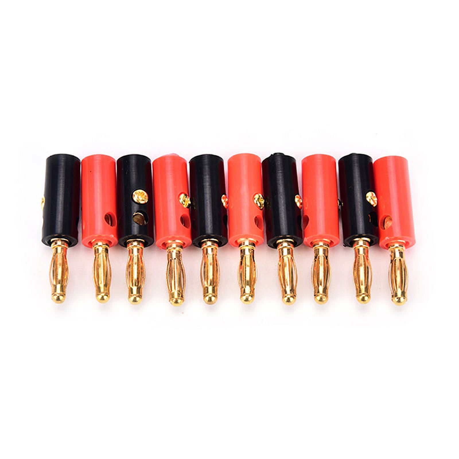 Racing Butterfly 10pcs/lot audio speaker screw banana gold plate plugs ...