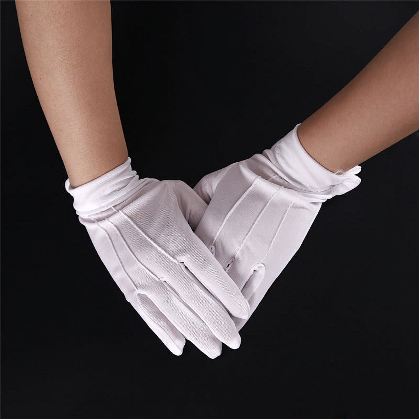 Racing Butterfly 1Pair White Formal Gloves White Honor Guard Parade ...
