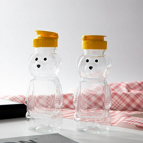 Racing Butterfly 1pc 230ml Plastic Squeeze Condiment Bottles Bear Shape Honey Sauce Mustard Jam ...
