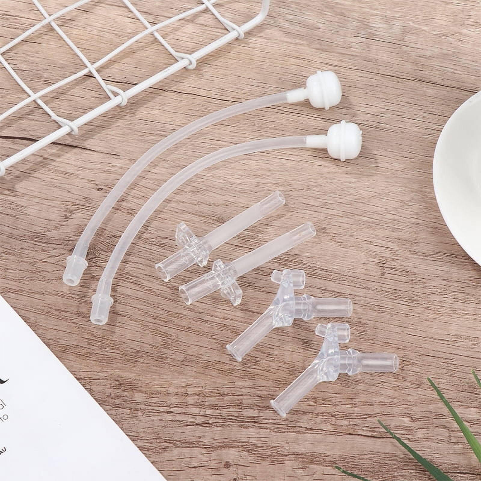 Racing Butterfly 2PCS Children Bottle Straw Liquid Silicone Feeding ...