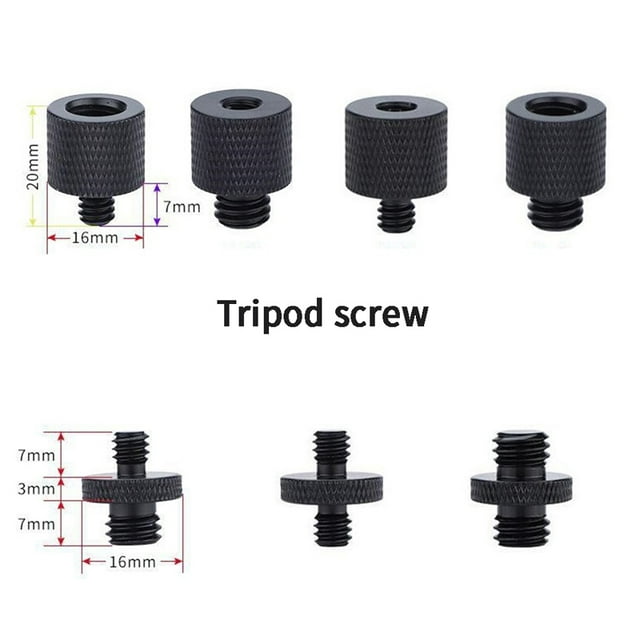 Racing Butterfly 3/8" to 1/4" Male to Female Thread Screw Mount Adapter ...