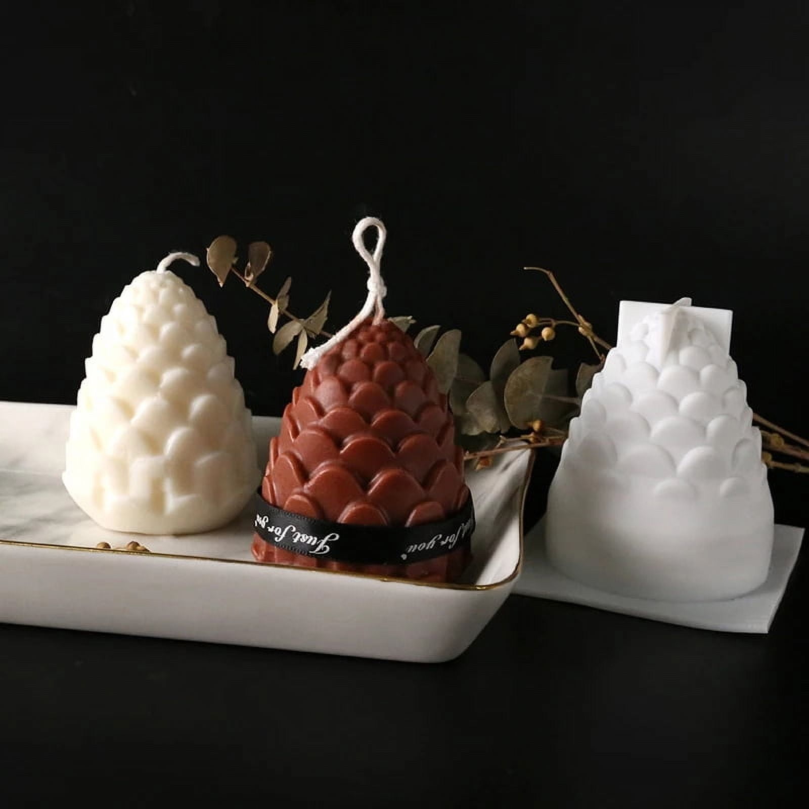 Racing Butterfly 3D Pine Cones Silicone Mold for DIY Candle Making ...