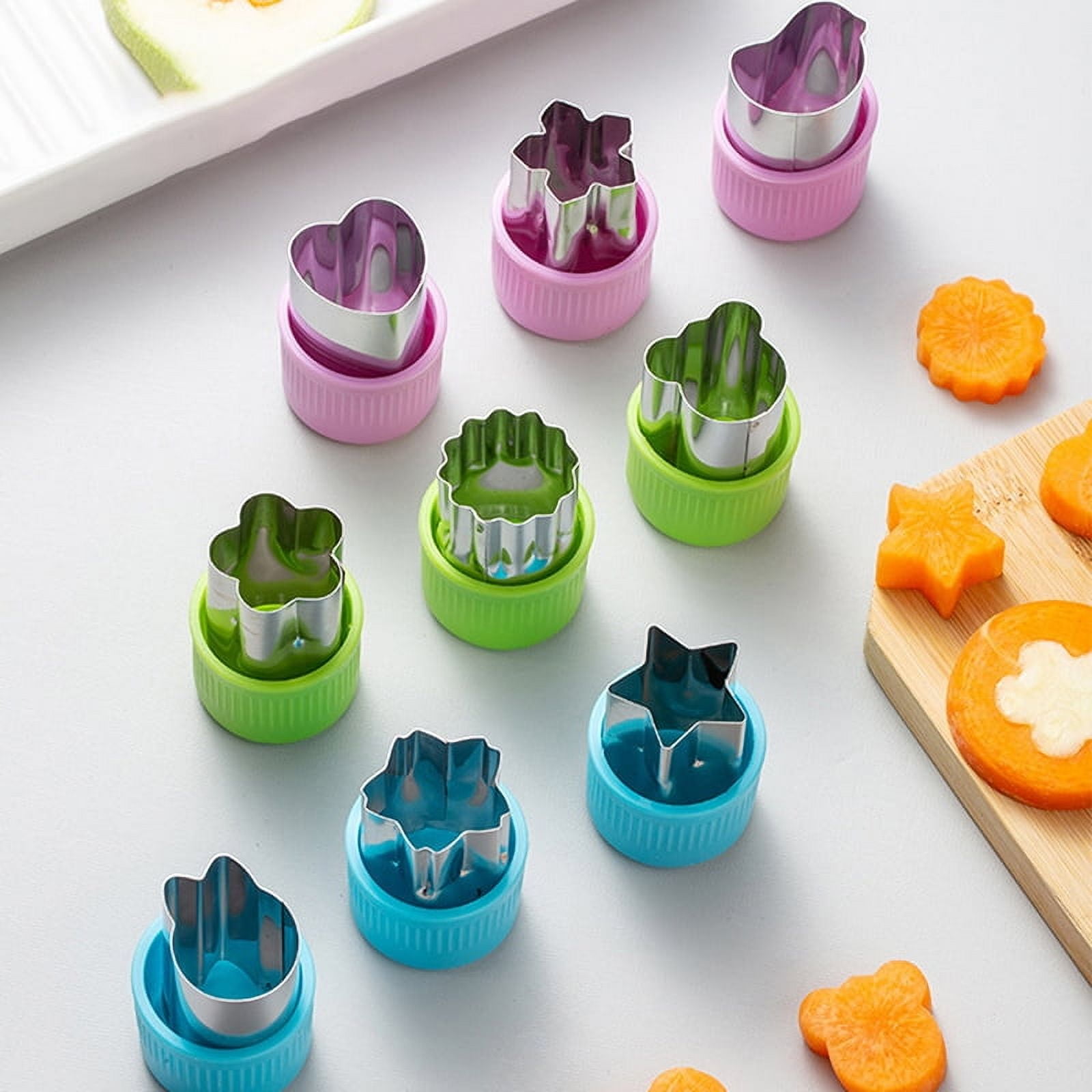 Racing Butterfly 3pcs/set Star Heart Shape Vegetables Cutter Plastic ...