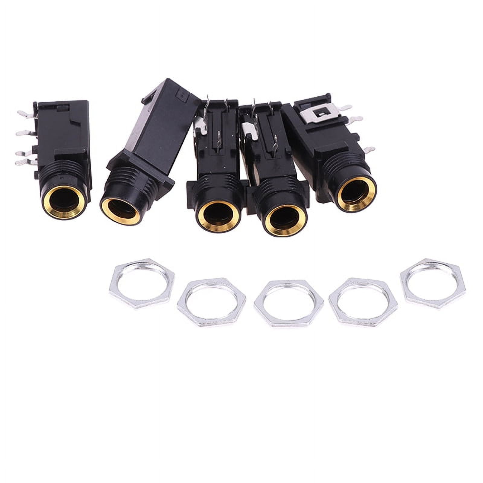 Racing Butterfly 5PCS Audio Straight jack Connector Jack Stereo Dual ...