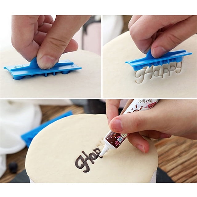 Racing Butterfly 6pcs/set Plastic Letters Mold Happy Birthday Best ...