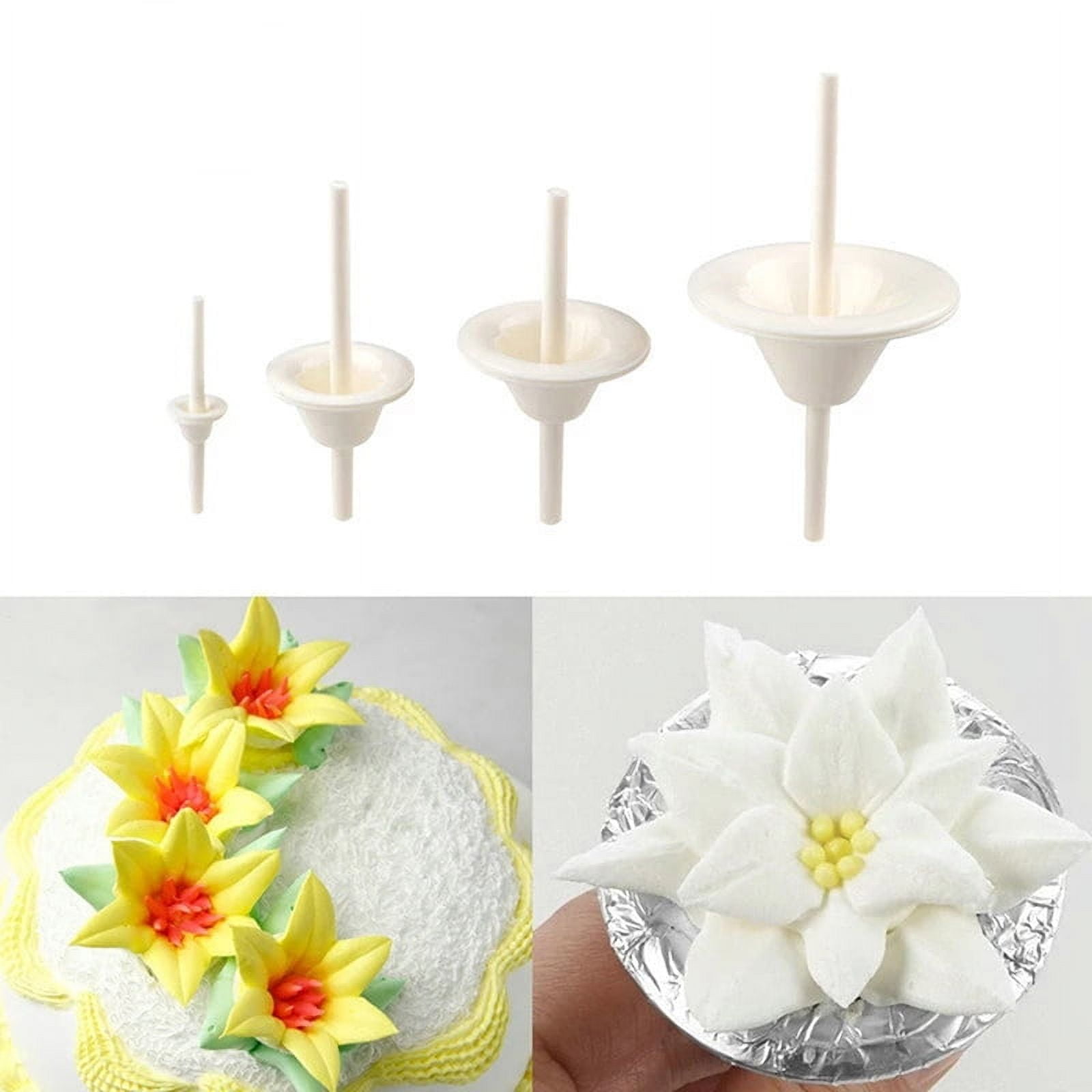 Racing Butterfly 8pcs Lily Flower Mold Cupcake Stand Icing Cream Cake ...