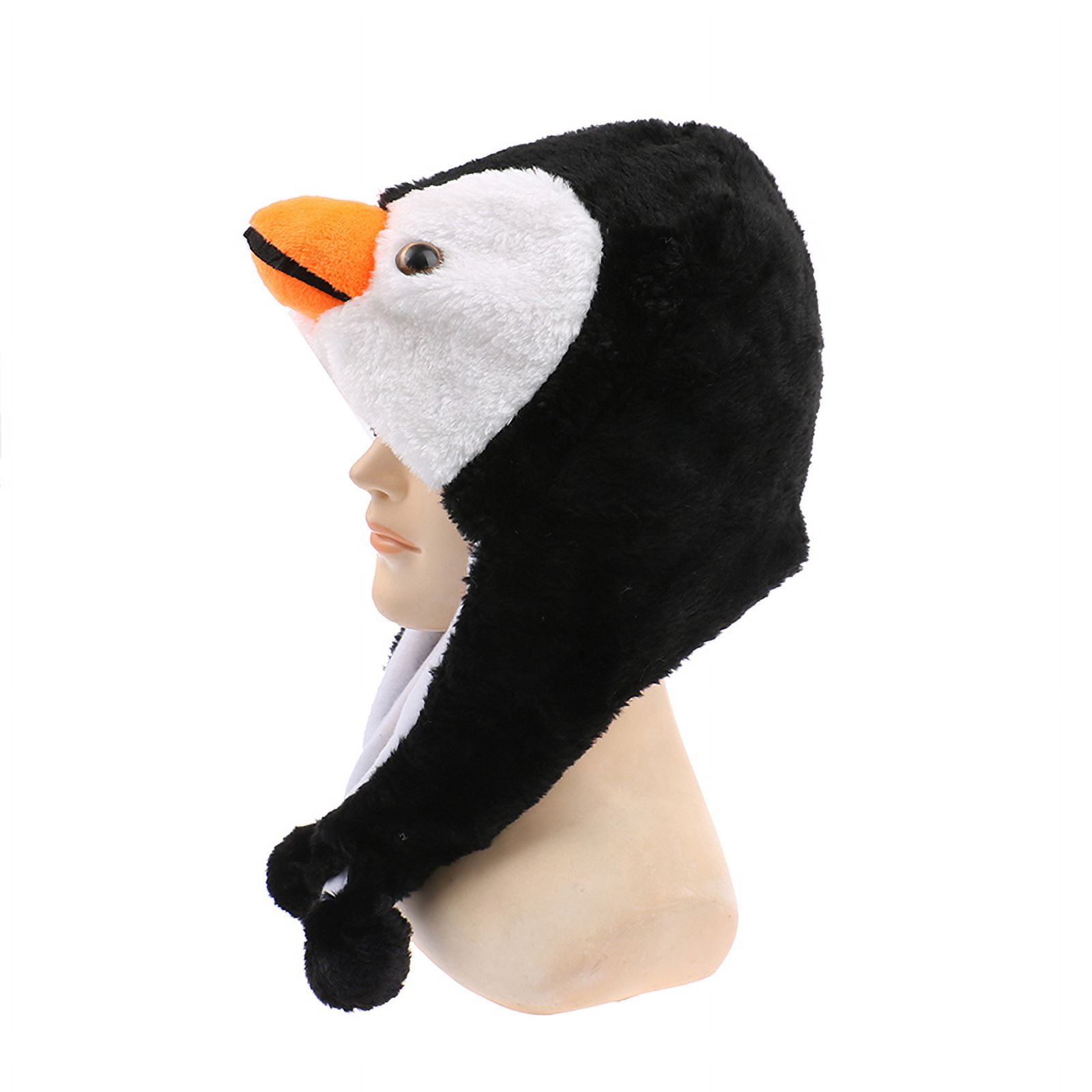 Racing Butterfly Cartoon Animal Penguin Mascot Plush Warm Warmer Cap ...