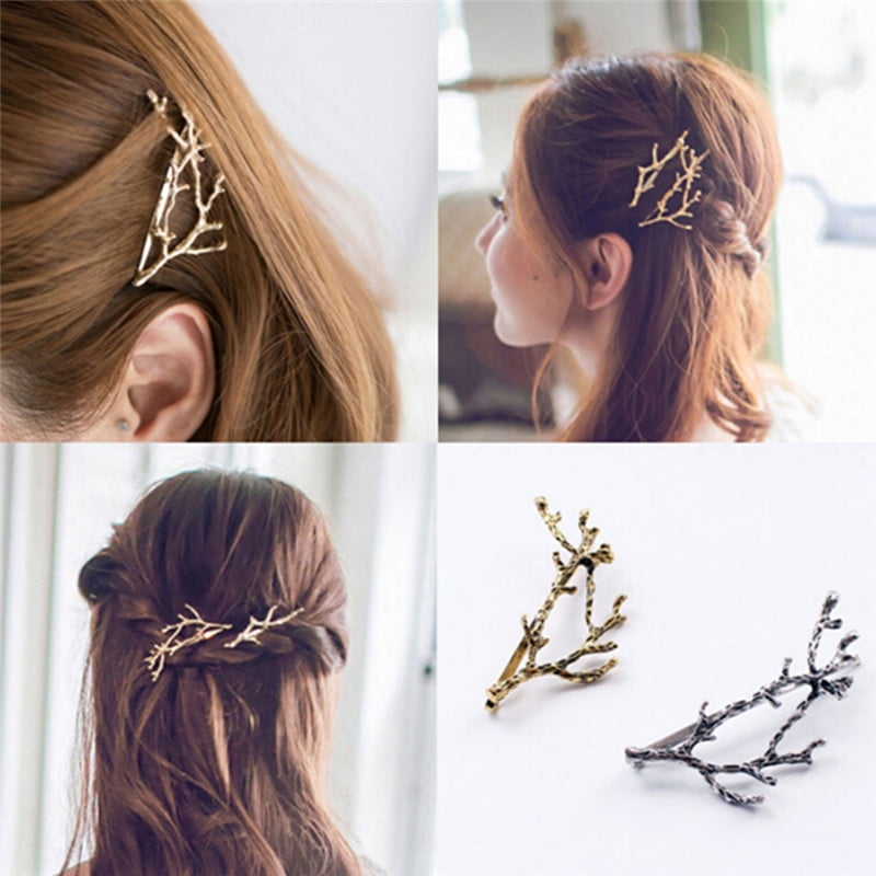 Racing Butterfly Celebrity Metal Tree Branch Hairpins Gold Silver Hair ...