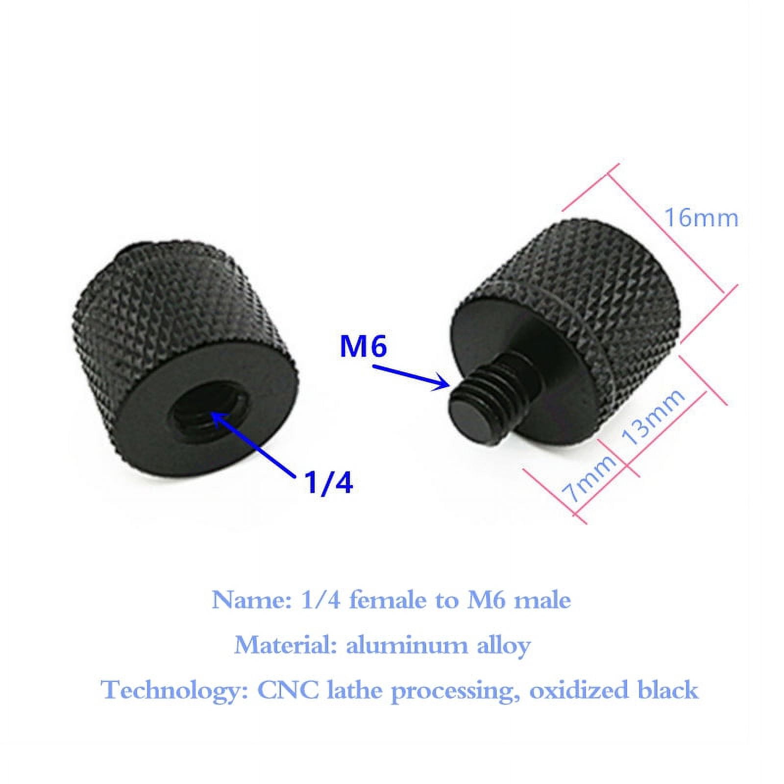 Racing Butterfly Dual Nuts Tripod Mount Screw 1/4 to M4 M5 M6 M8 M10 ...