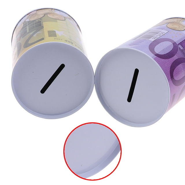 Racing Butterfly Euro Dollar Money Box Safe Cylinder Piggy Bank Banks ...