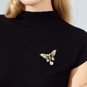 Racing Butterfly Crystal Rhinestones Cameo Vintage Brooches for Women ...
