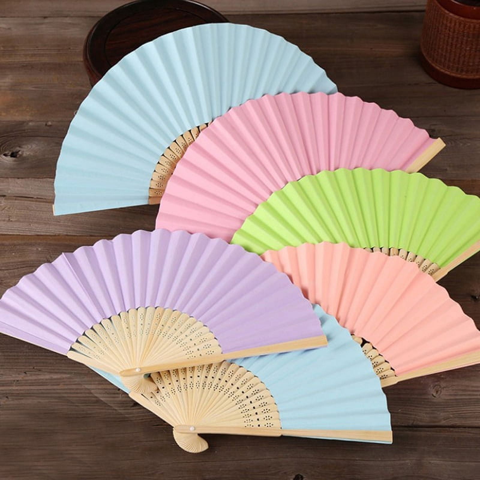 Racing Butterfly Folding Fan Hand DIY Chinese Folding Fan Wooden Bamboo ...