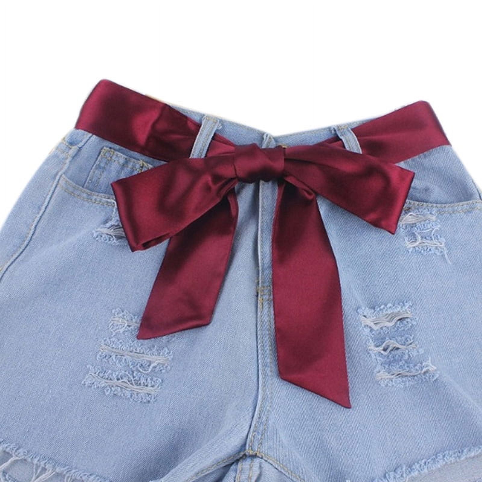 Racing Butterfly Girl Wide Waist Fabric Belt Women Ladies Silk Scarf ...