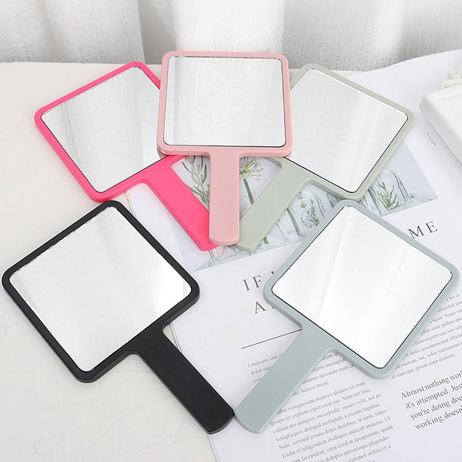 Racing Butterfly Handle Mirror Square Makeup Mirror Handheld Vanity ...