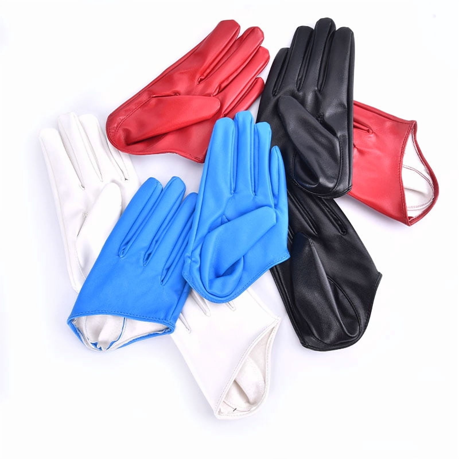 Racing Butterfly New Design Sexy Leather Gloves for Women Half Palm PU ...