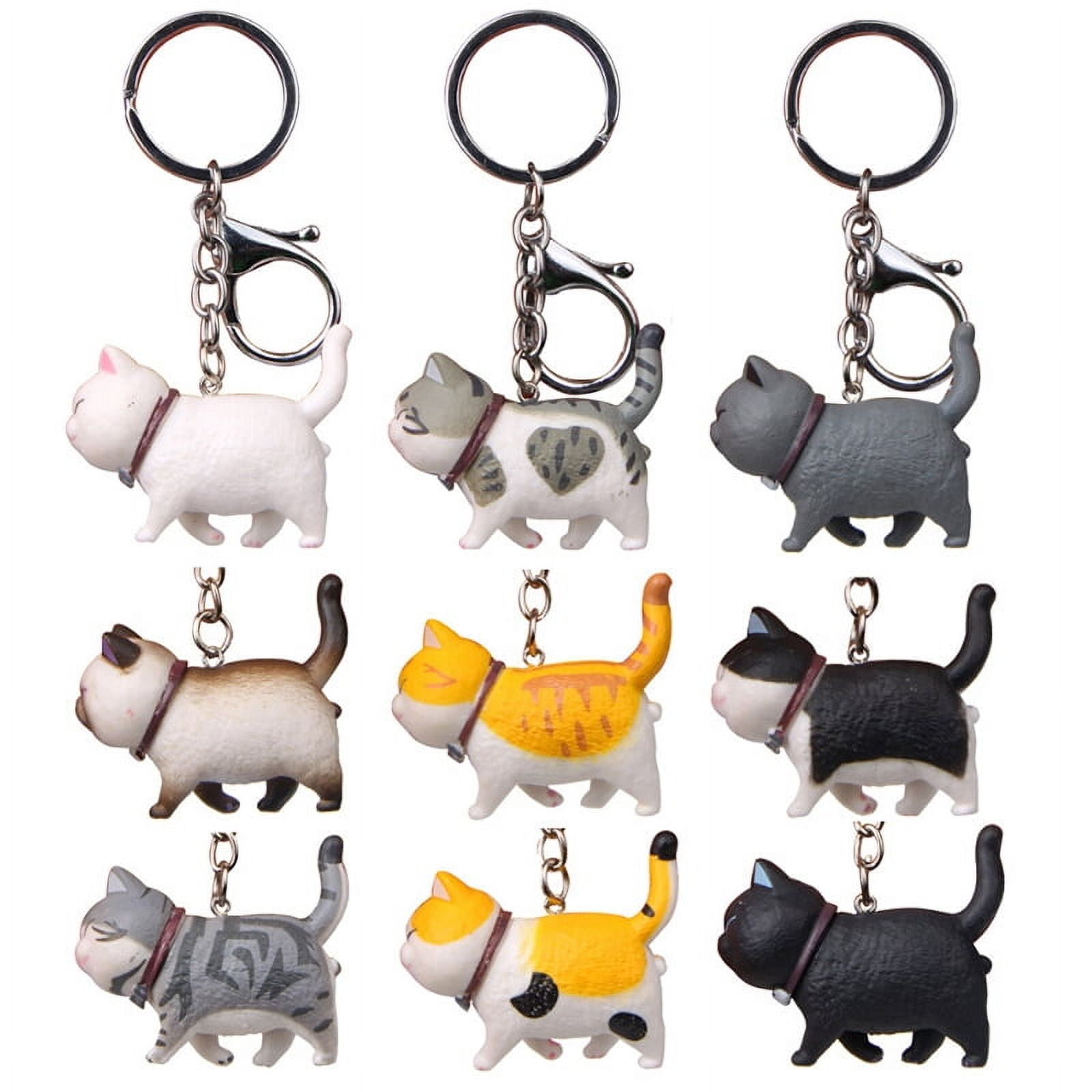 Racing Butterfly New Lovely Cat Kitten Keychain Keyring Handbag Pendant ...