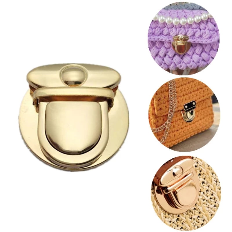 Racing Butterfly Shoulder Bag Turn Twist Lock Metal Buckle Bag Handbag ...