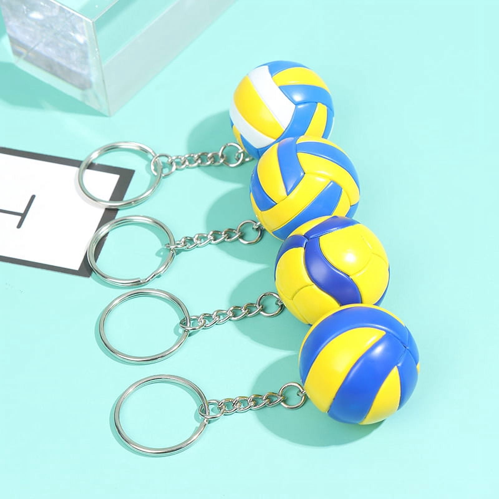 Racing Butterfly Volleyball Keychain Mini PVC Volleyball keychain bag ...
