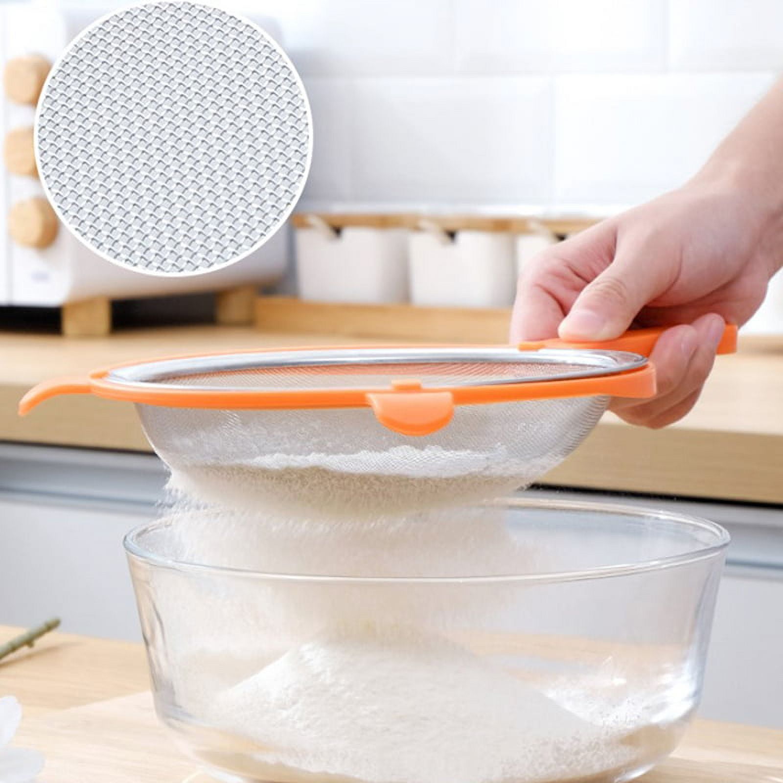 Racing Butterfly Wire Sieve Fine Mesh Oil Strainer Flour Sifter Sieve ...