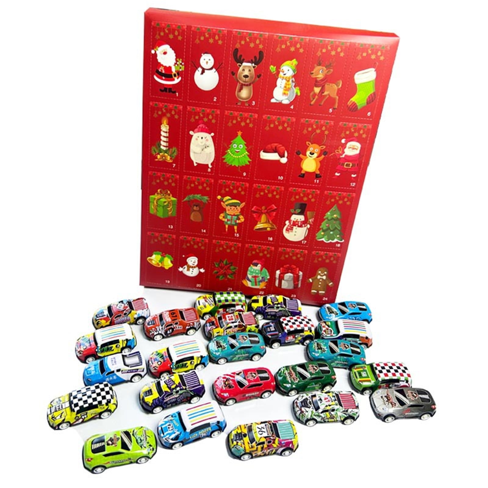 Racing Car Advent Calendar 2025, 3D Christmas Countdown with 24 Vehicle ...