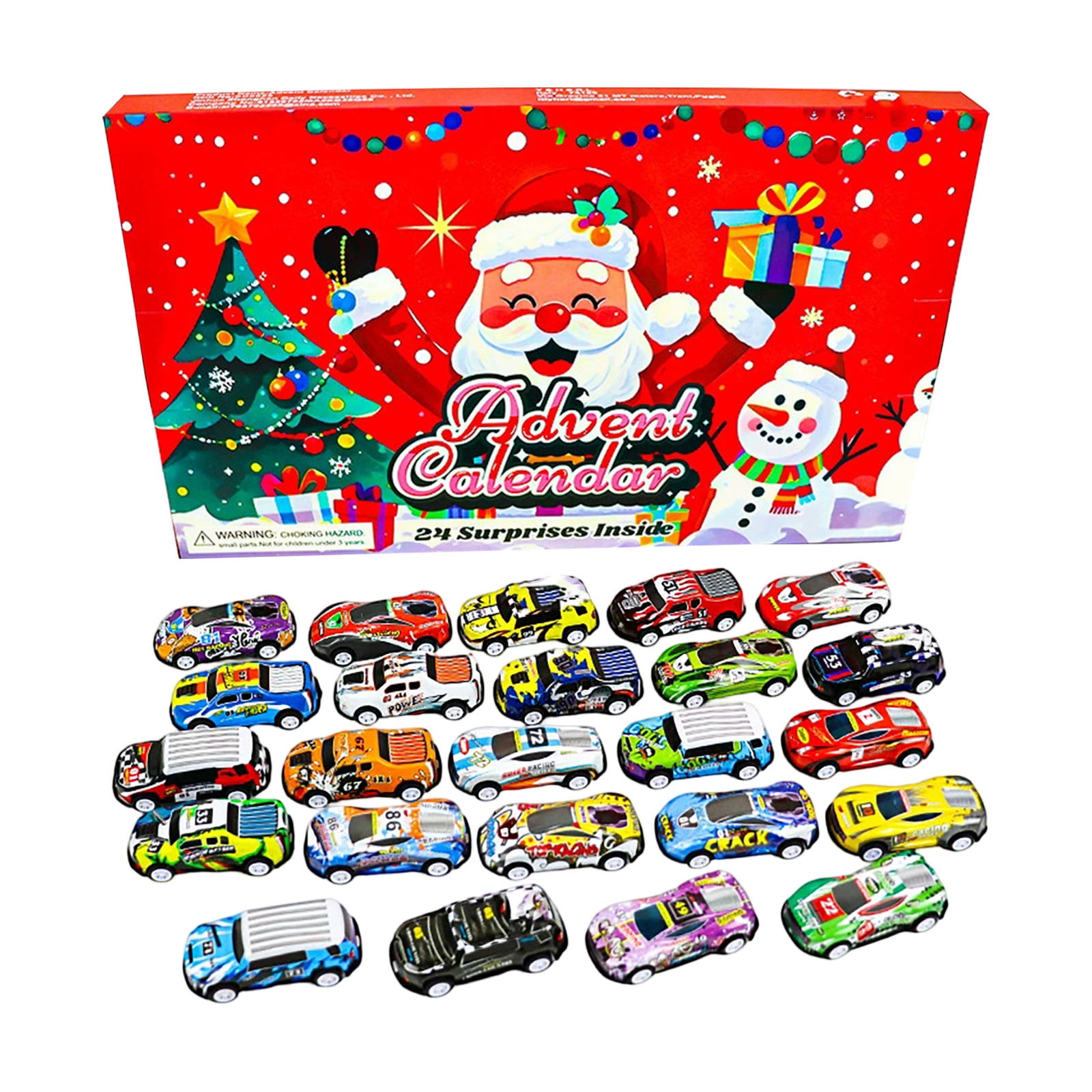 Racing Car Advent Calendar 2025, 3D Christmas Countdown with 24 Vehicle ...