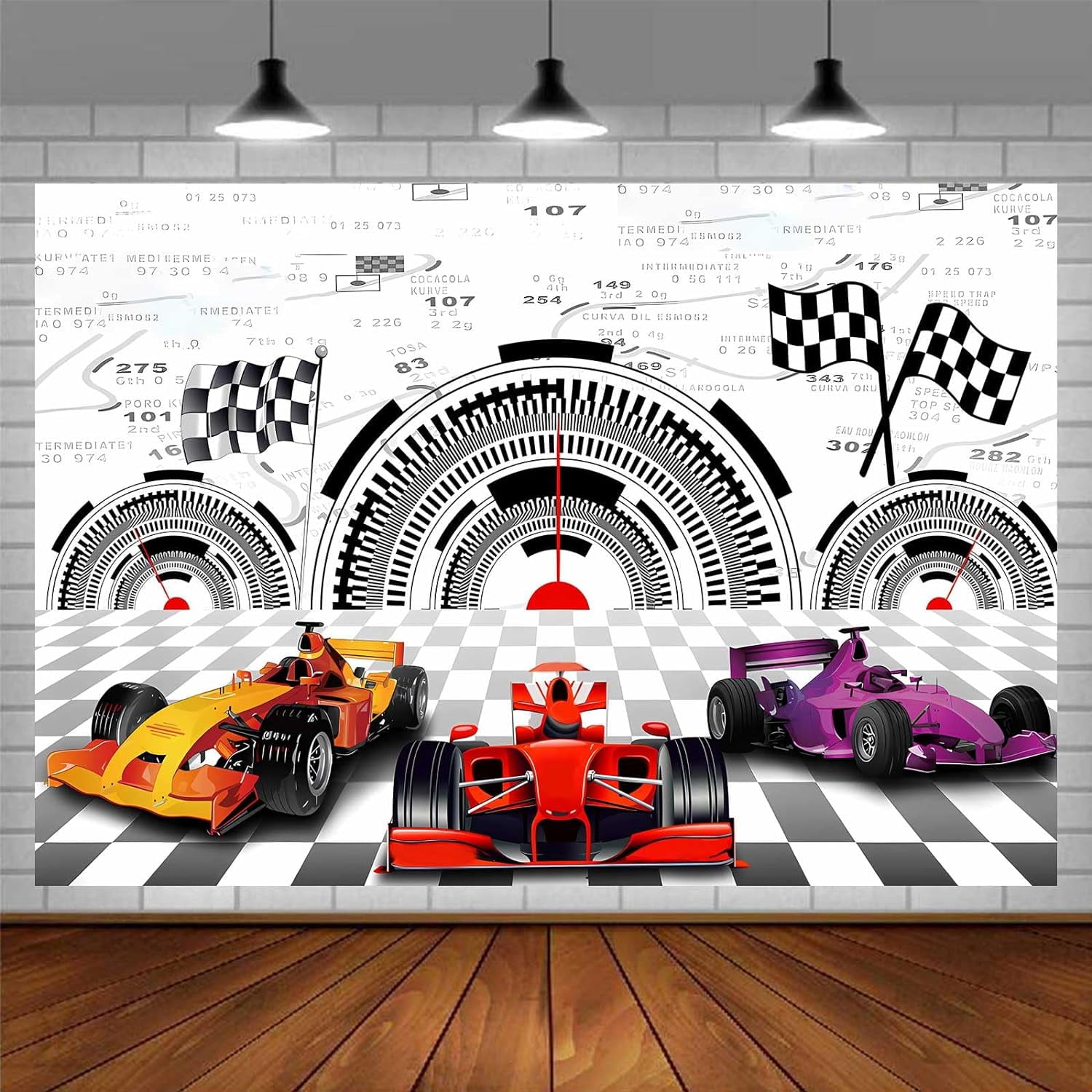 Racing Car Backdrop, , Race Car Backdrops Racing Party Photography ...