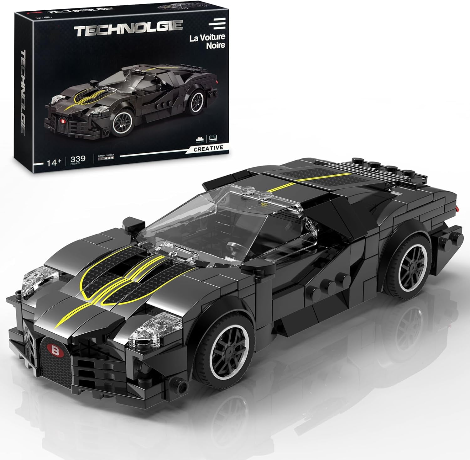 Racing Car Building Blocks Sets, Cool Collectible Model Super Car Kit ...