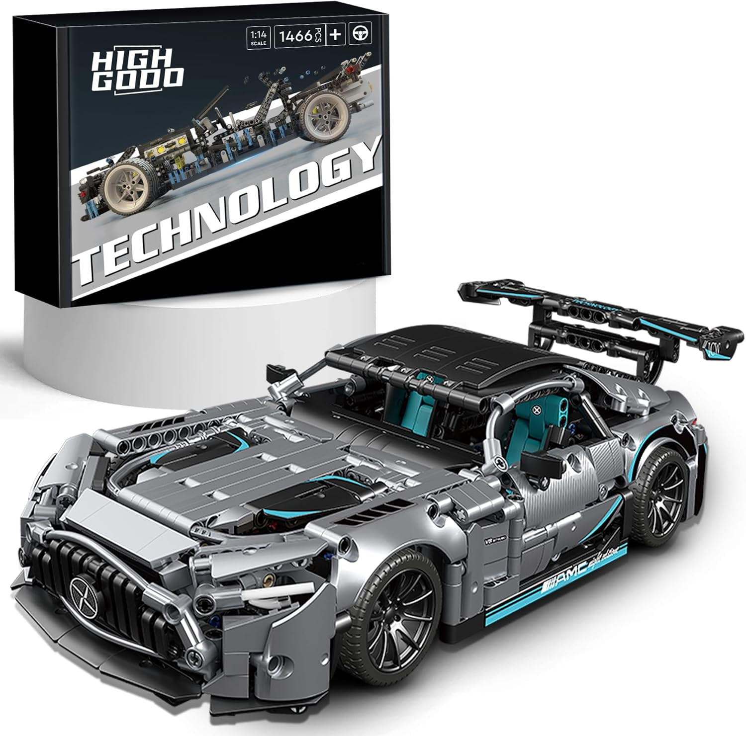 Racing Car Building Kit for Adults,1:14 MOC Super Sports Car Building ...