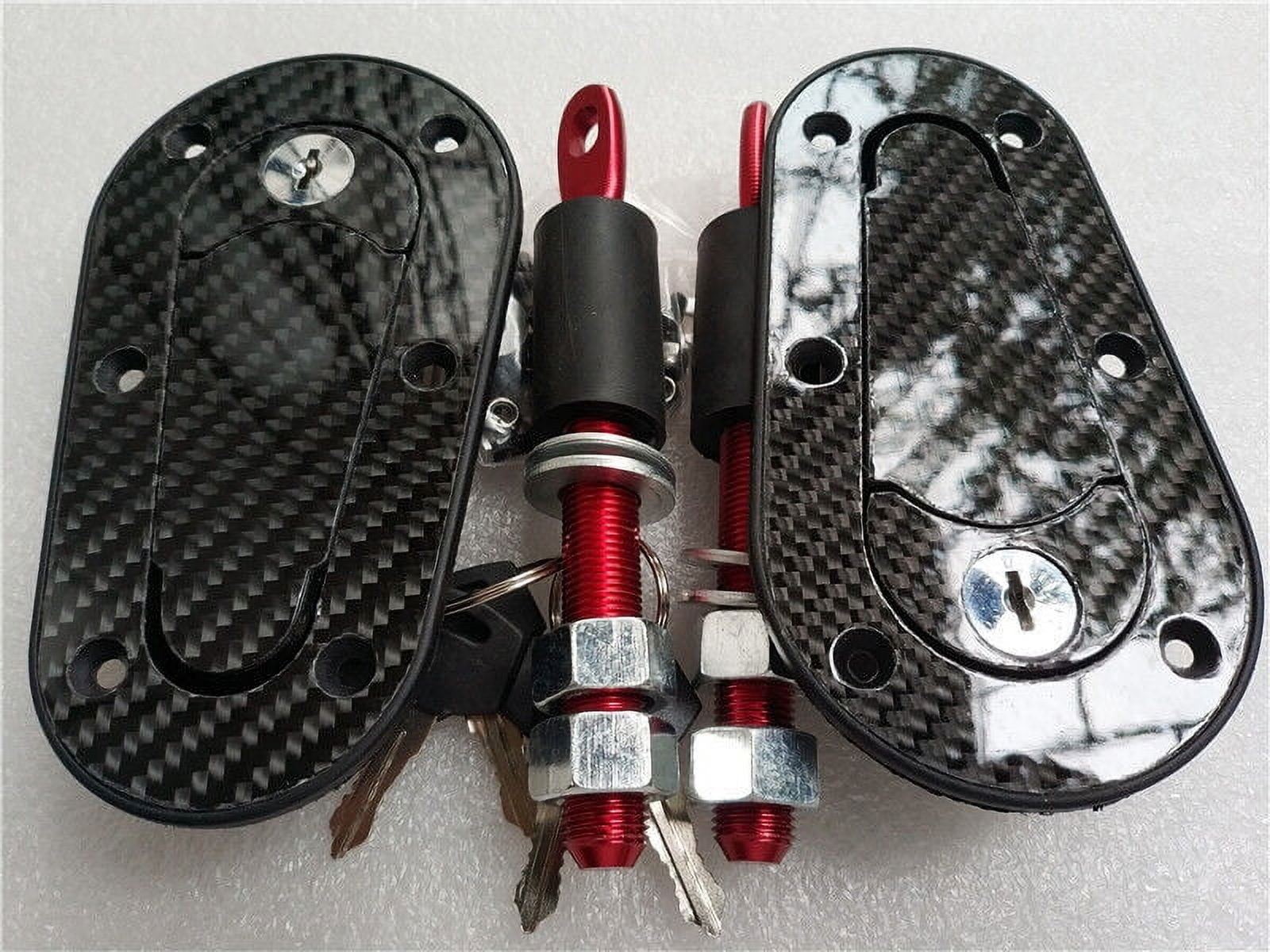 Racing Car Carbon Fiber / Normal Hood Pin Flush Mount latch Lock With ...