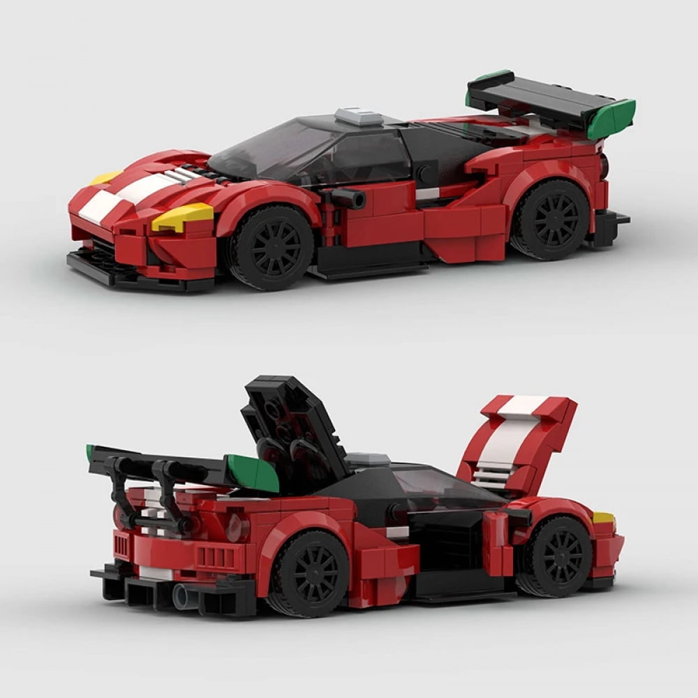 Racing Car City Speed Champions Sports Building Blocks 488 MOC Classic ...