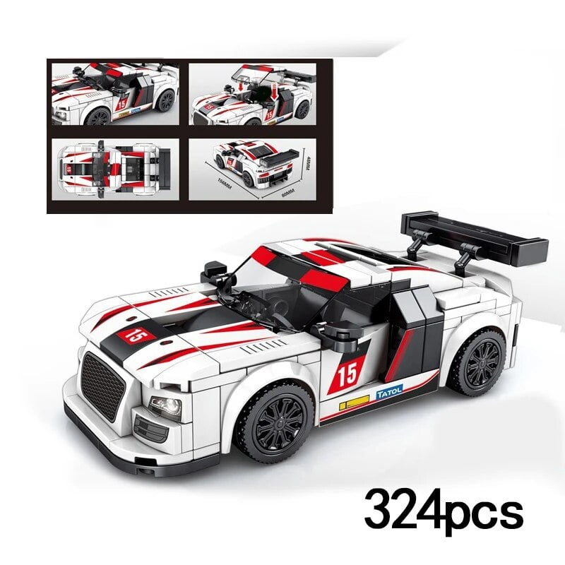 Racing Car City Speed Champions Sports Model Building Blocks DIY Bricks ...