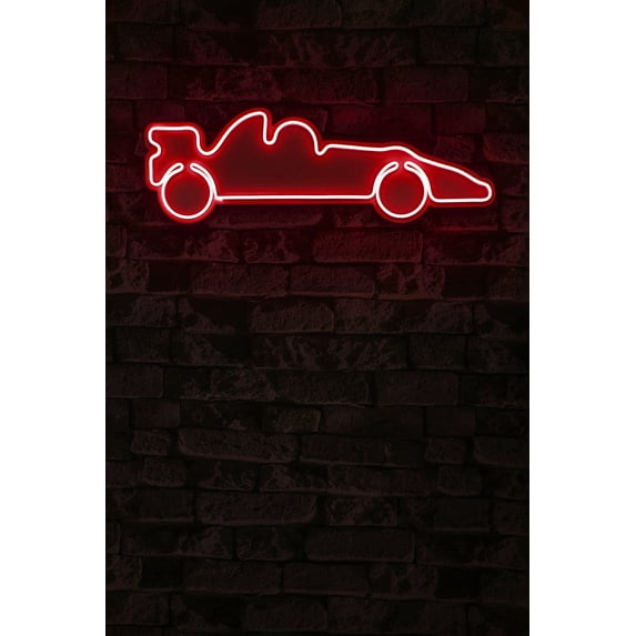 Racing Car Neon Light, 24" Red Racing Car Led Sign, Formula Neon for ...