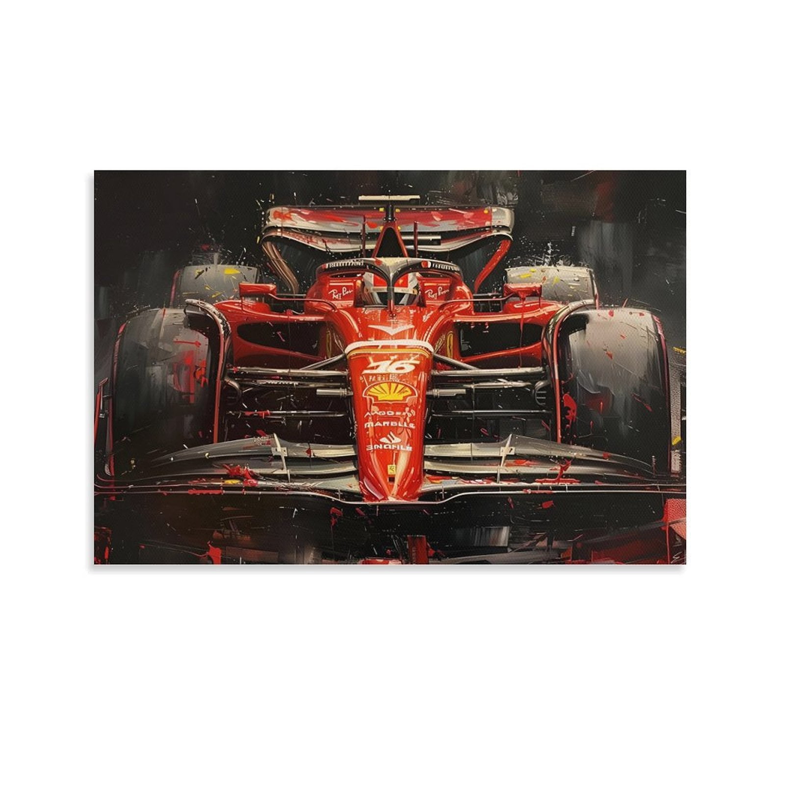 Racing Car Poster (52) Print Photo Art Painting Canvas Poster Home ...