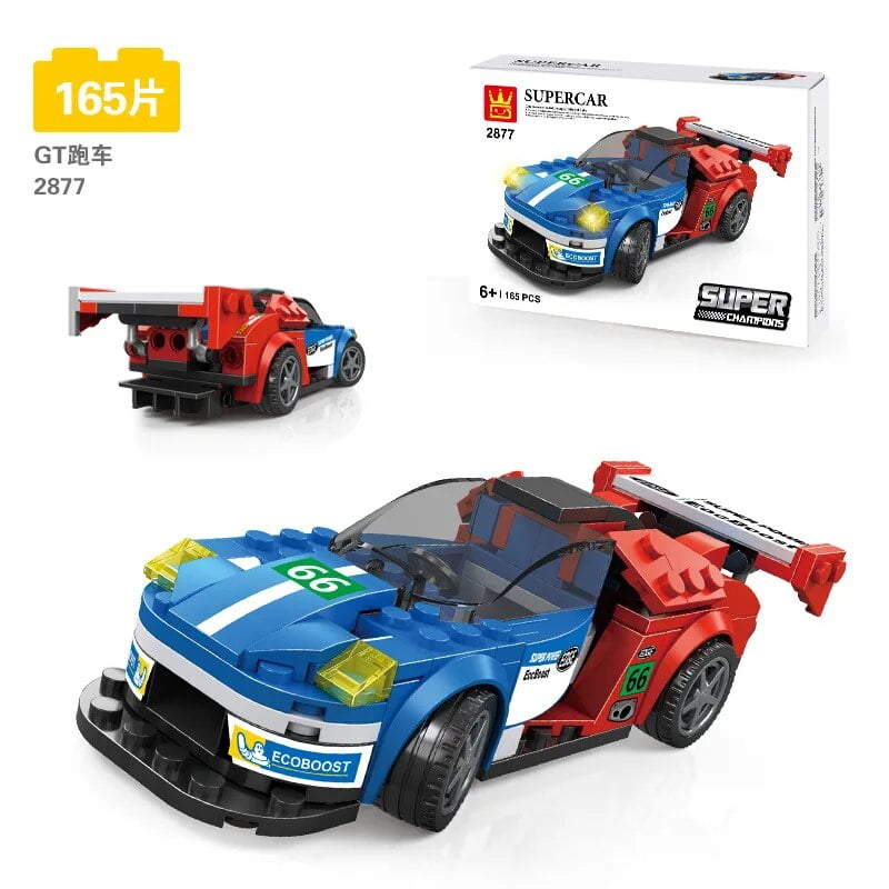 Racing Car Series Building Block Speed Sports Vehicle Technical Model ...