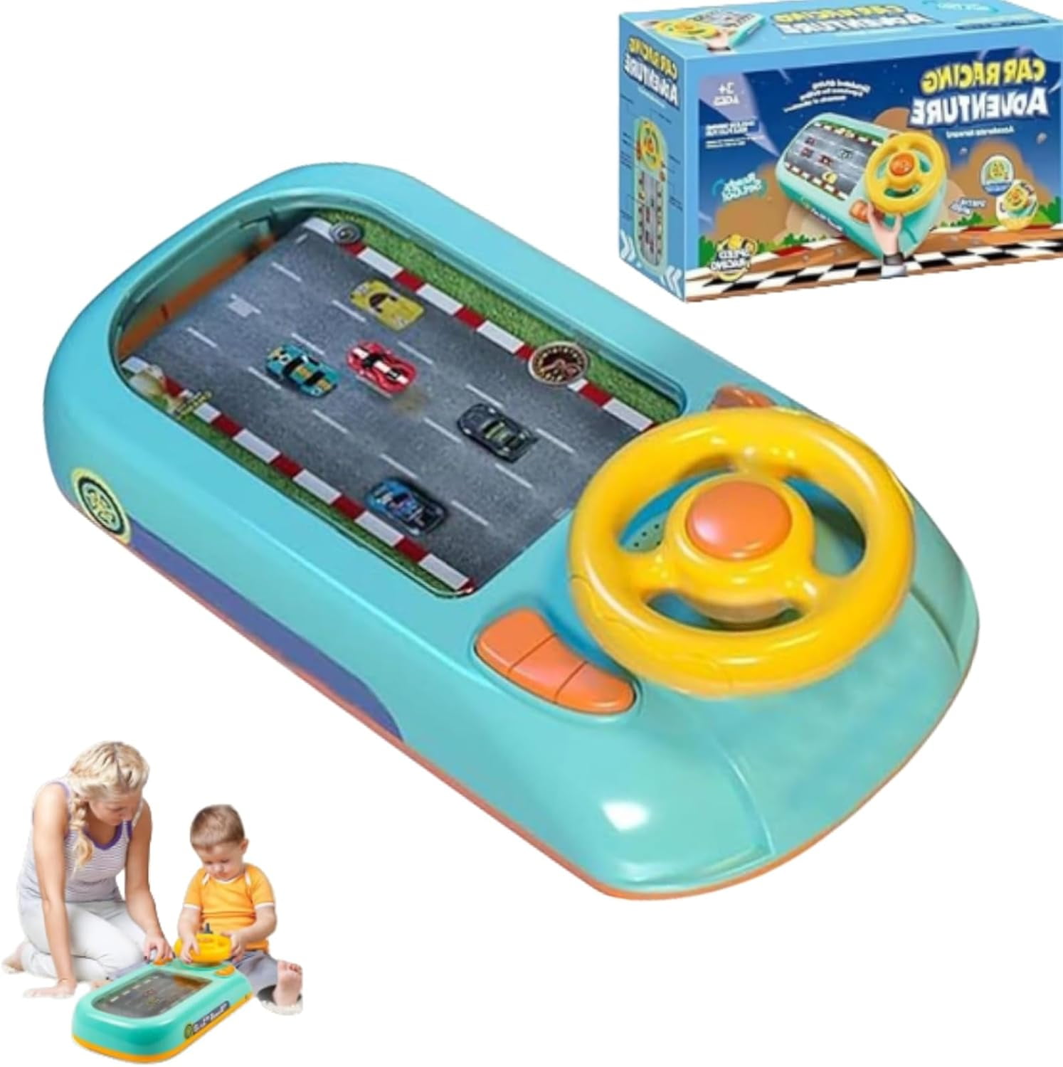 Racing Car Steering Wheel Toy, Racing Adventure Car Steering Wheel ...