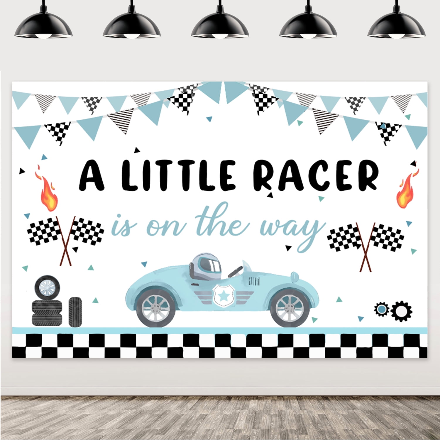 Racing Car Themed Party Decorations,A Little Racer is on the Way ...