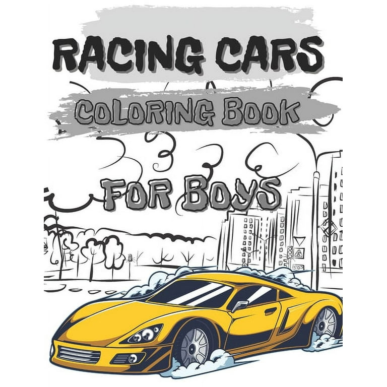 funny cars coloring pages