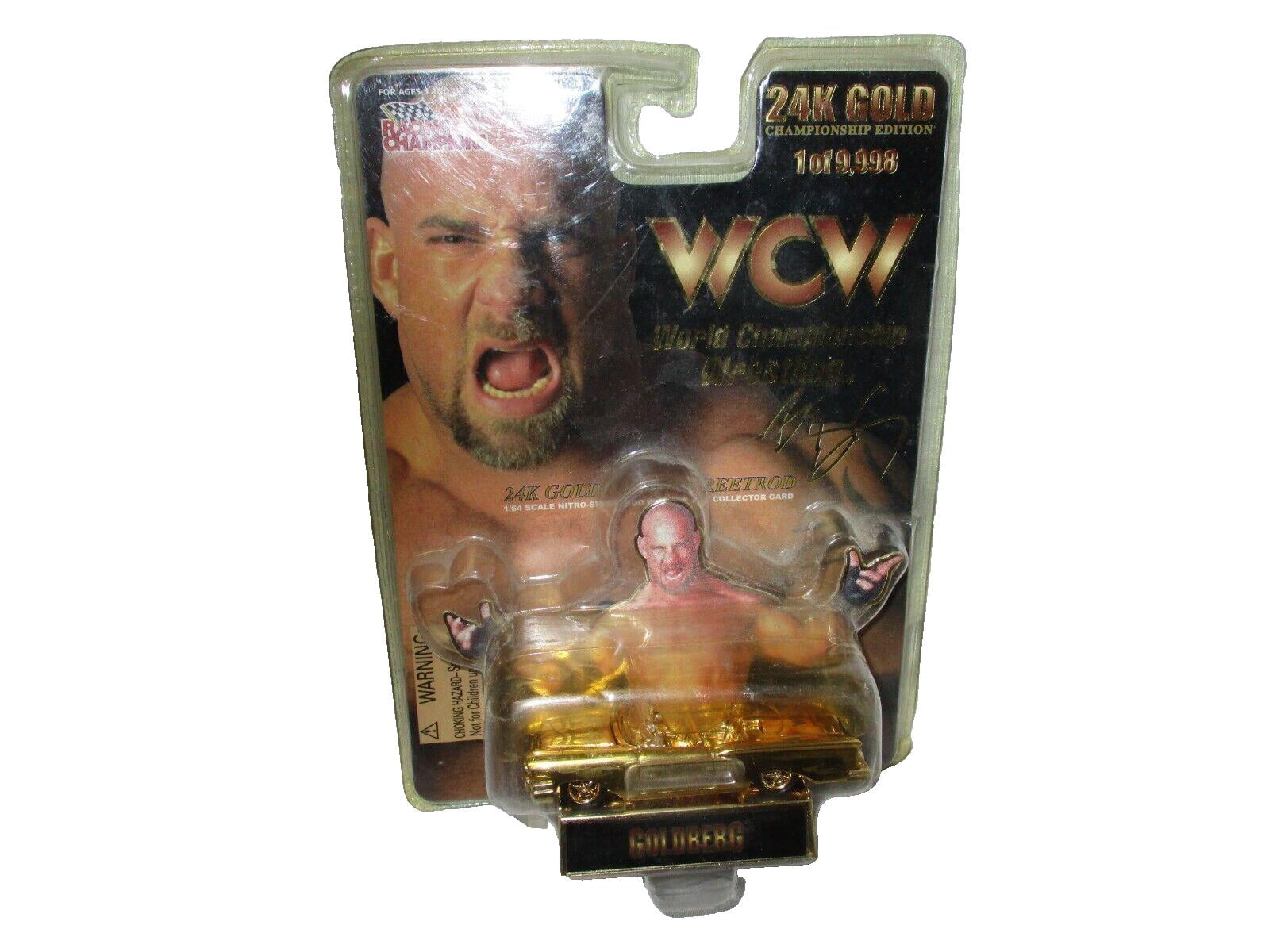 Racing Champions 24k Gold WCW Goldberg Streetrod 1/64 Scale - Walmart.com