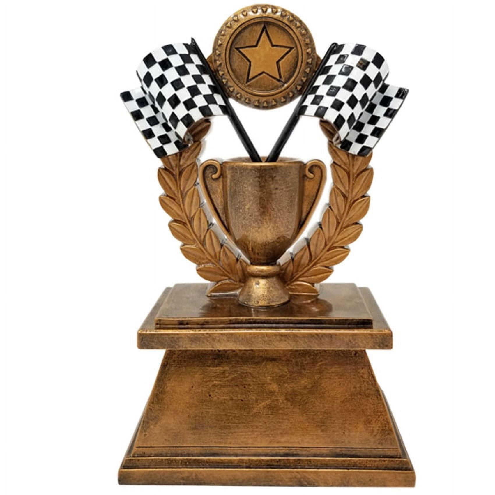 Racing Checkered Flag Trophy | Derby Award - Walmart.com