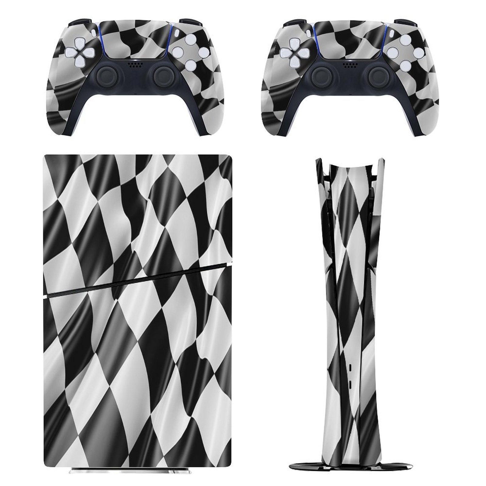 Racing Flag PS5/PS5 Pro/PS5 Slim Digital Disc Skin Sticker For Console ...