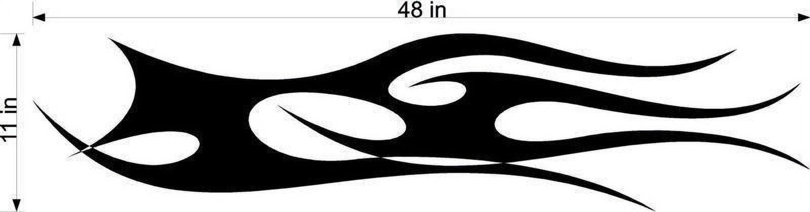 Racing Flames Auto Truck Boat Car Stickers Decals Side Sets EZ415 ...