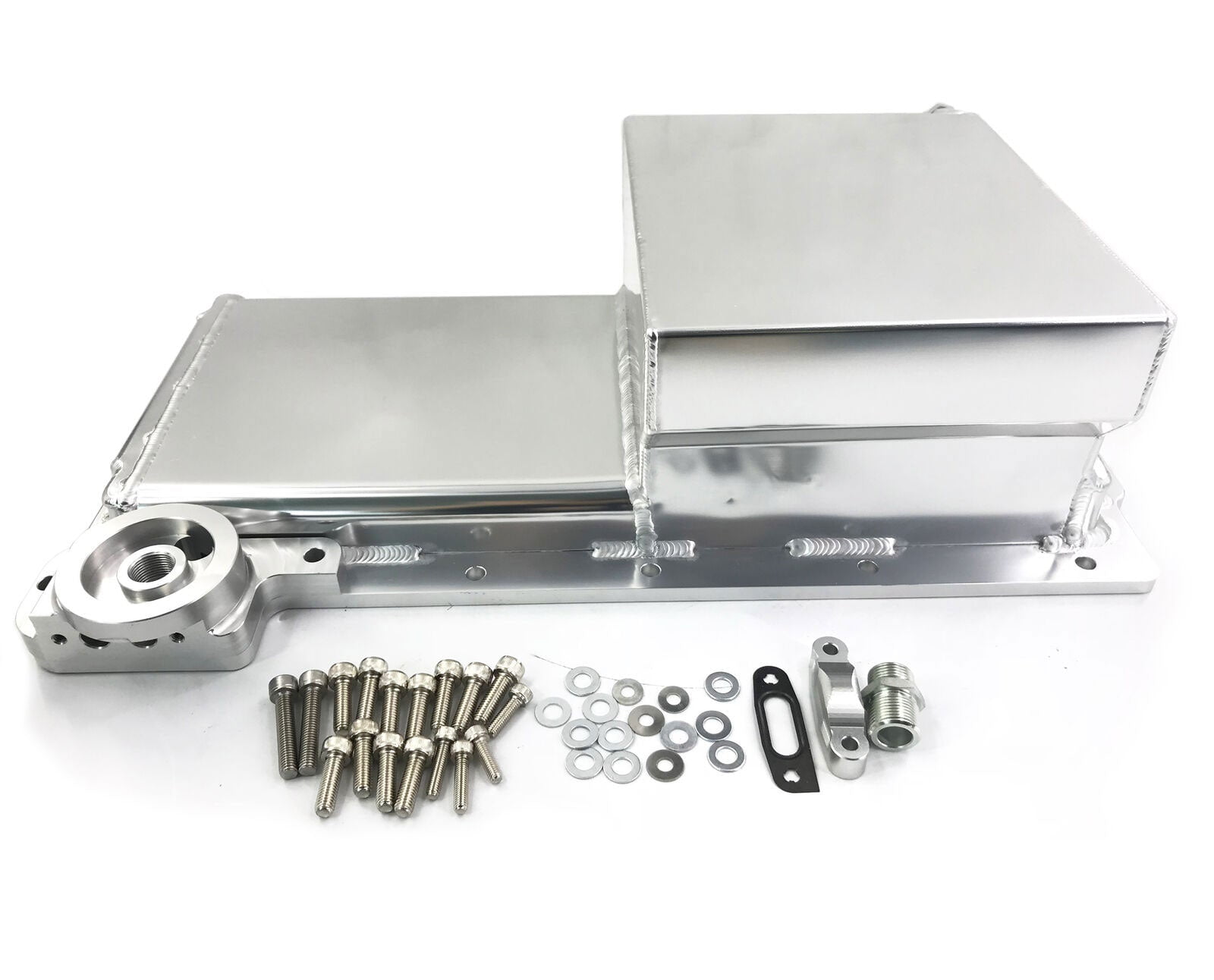 Racing Front Sump Aluminum LS1 LS2 LS6 Oil Pan w/billet Oil Filter ...