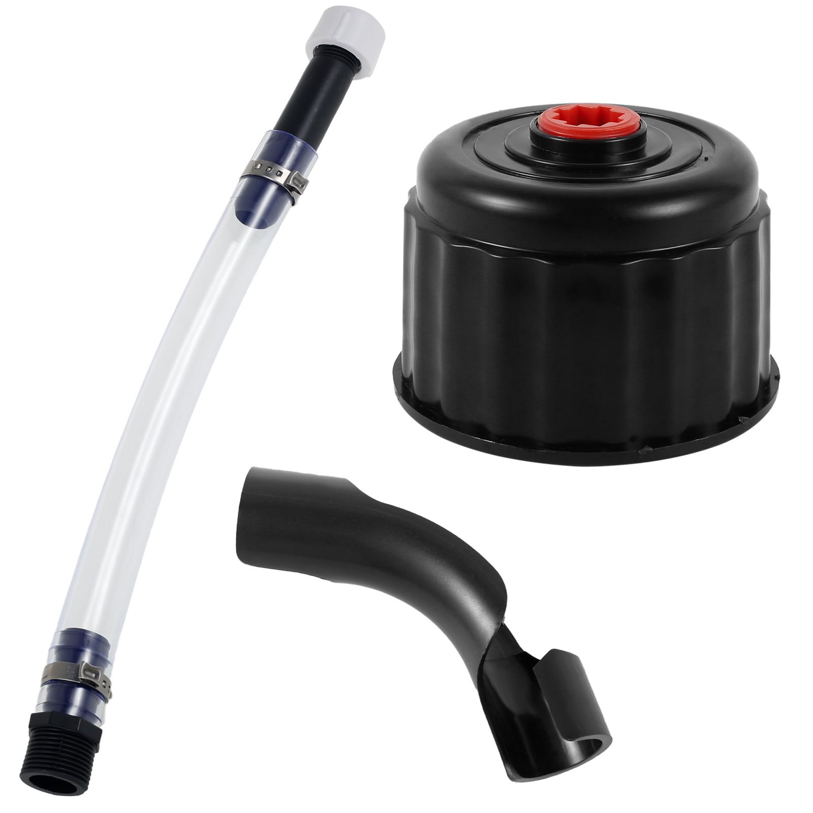 Racing Fuel Jug Hose with 2 Anti-leakage Iron Hoop Fuels Filler Hose ...