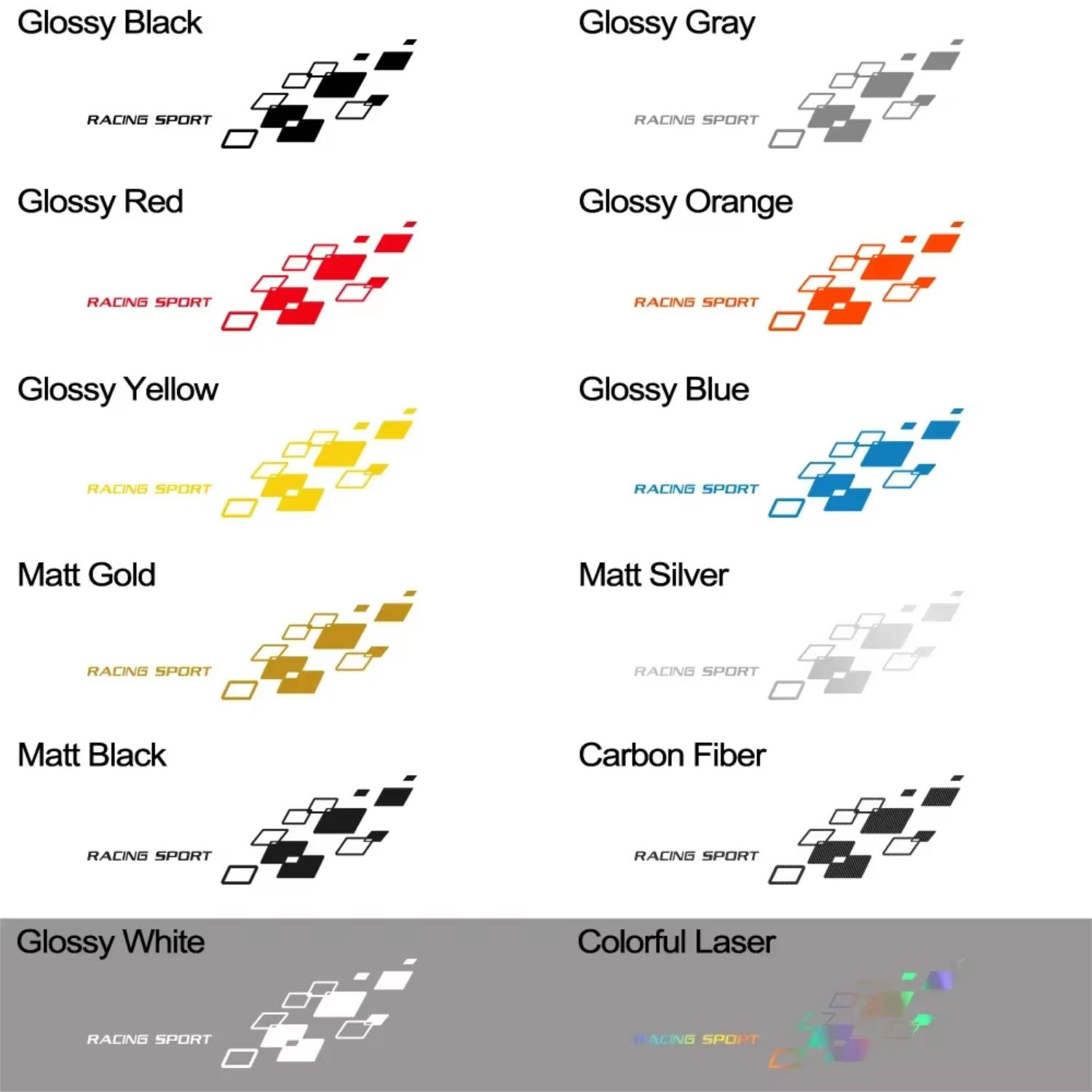 Racing-Inspired Car Lattices Sticker for Golf CC GTI-R LINE-R TSI ...