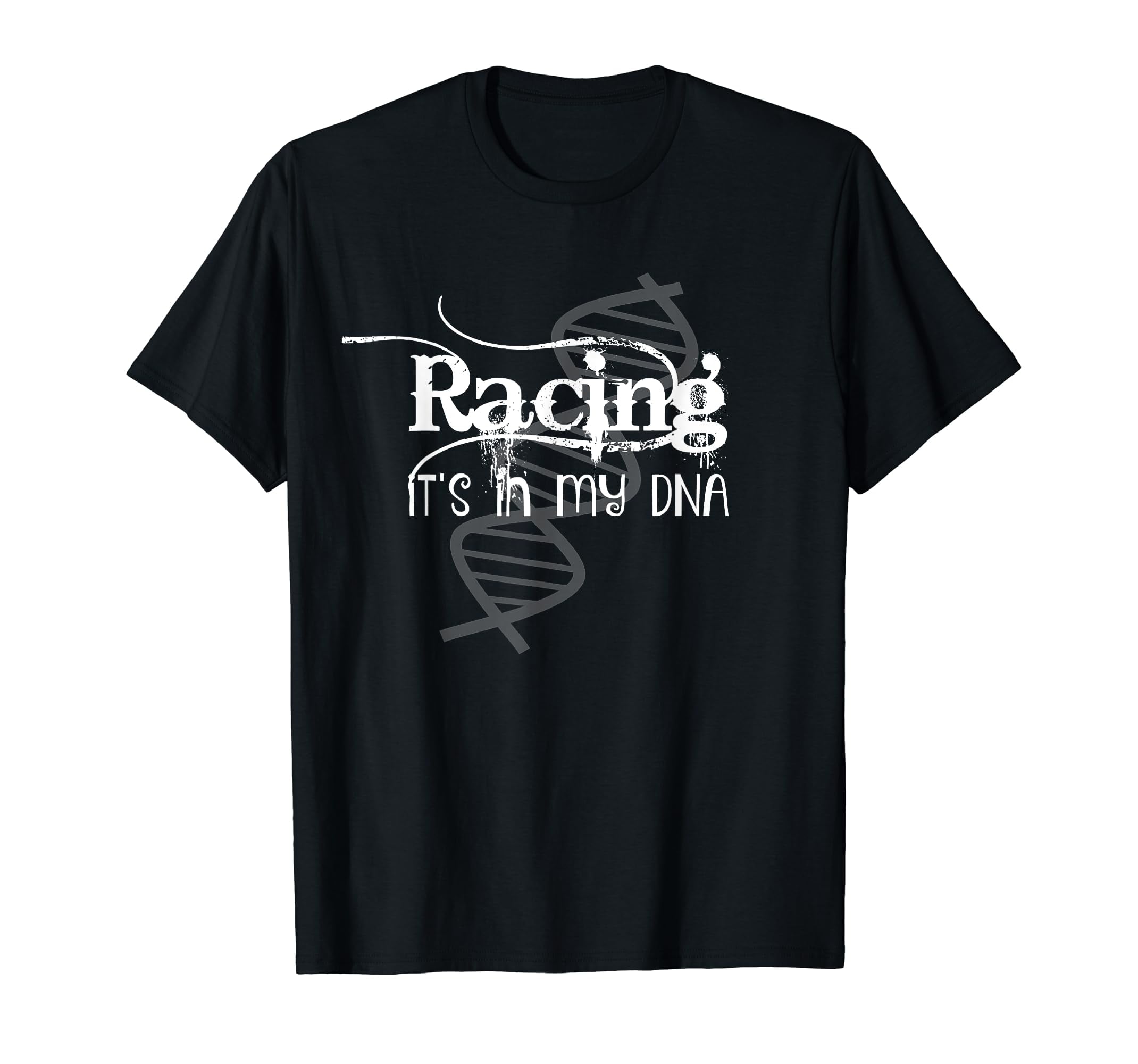 Racing It's In My DNA Racer Race Car Dirt Track Tshirt - Walmart.com