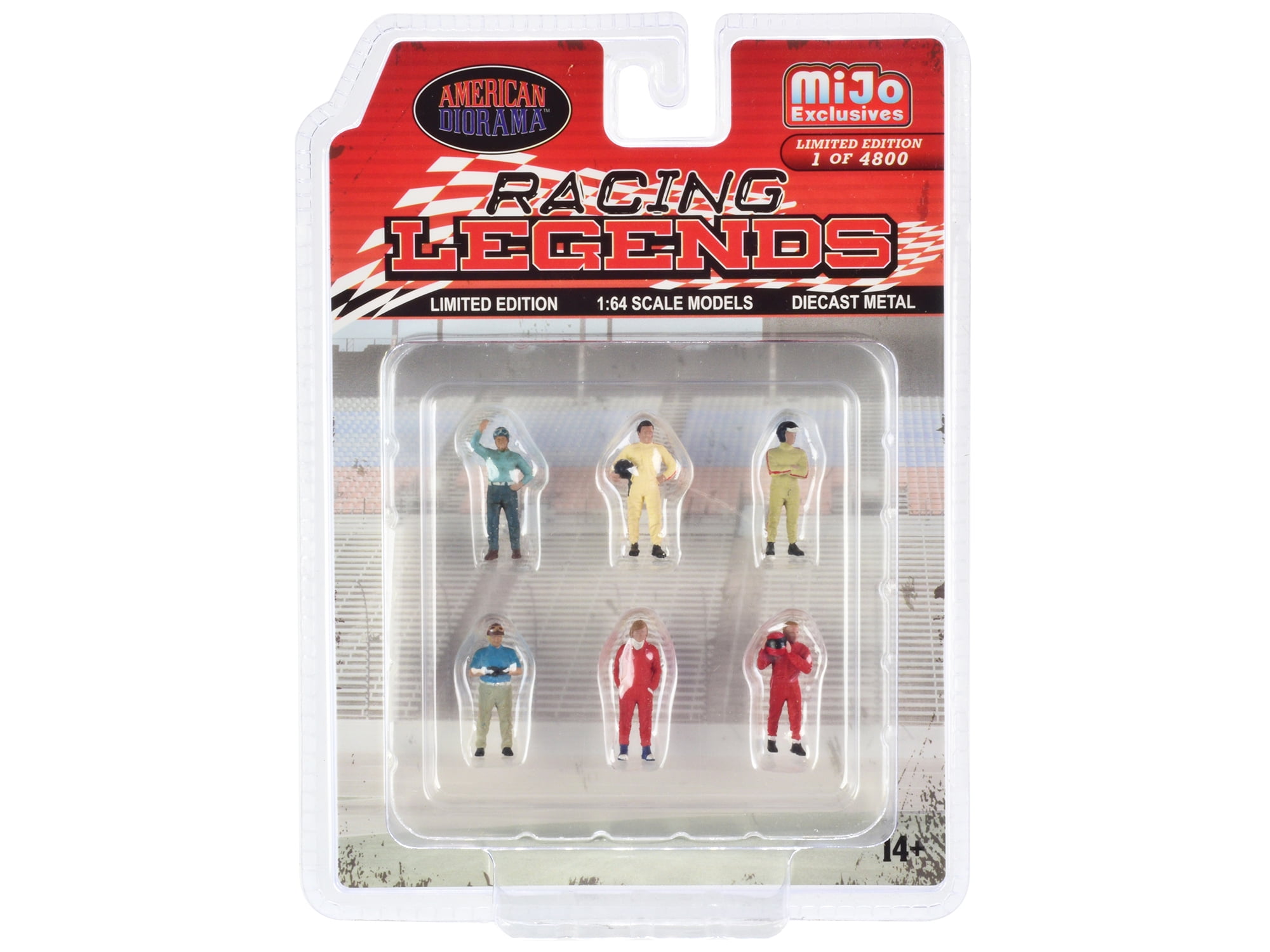 "Racing Legends" 6 piece Diecast Set (6 Driver Figures) Limited Edition ...